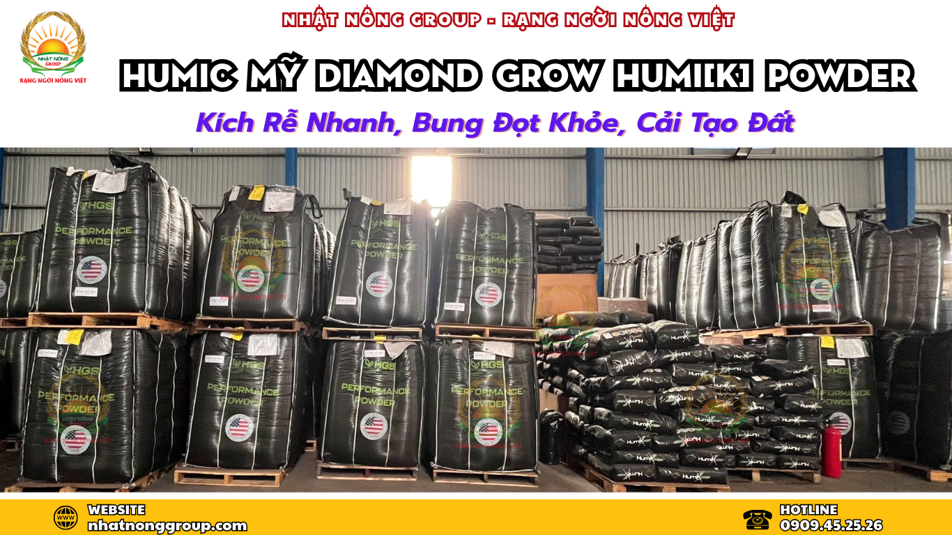 Humic Mỹ Diamond Grow HUMI[K] POWDER – Hàng chuẩn HGS (USA) - Nhật Nông ...